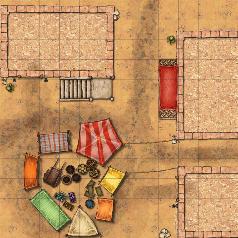 Warcamp Marketplace map for the Cosmere RPG